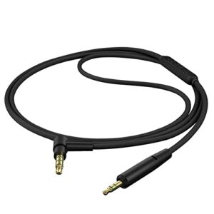 GEEKRIA Audio Cable with Mic Compatible with Bose SoundTrue II, SoundLink II, SoundLink On-Ear Cable, 2.5mm Aux Replacement Stereo Cord with Inline Microphone and Volume Control (4 ft/1.2 m)