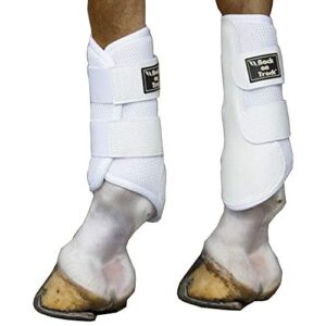 back on track splint brush boot size small white pair (large, white)