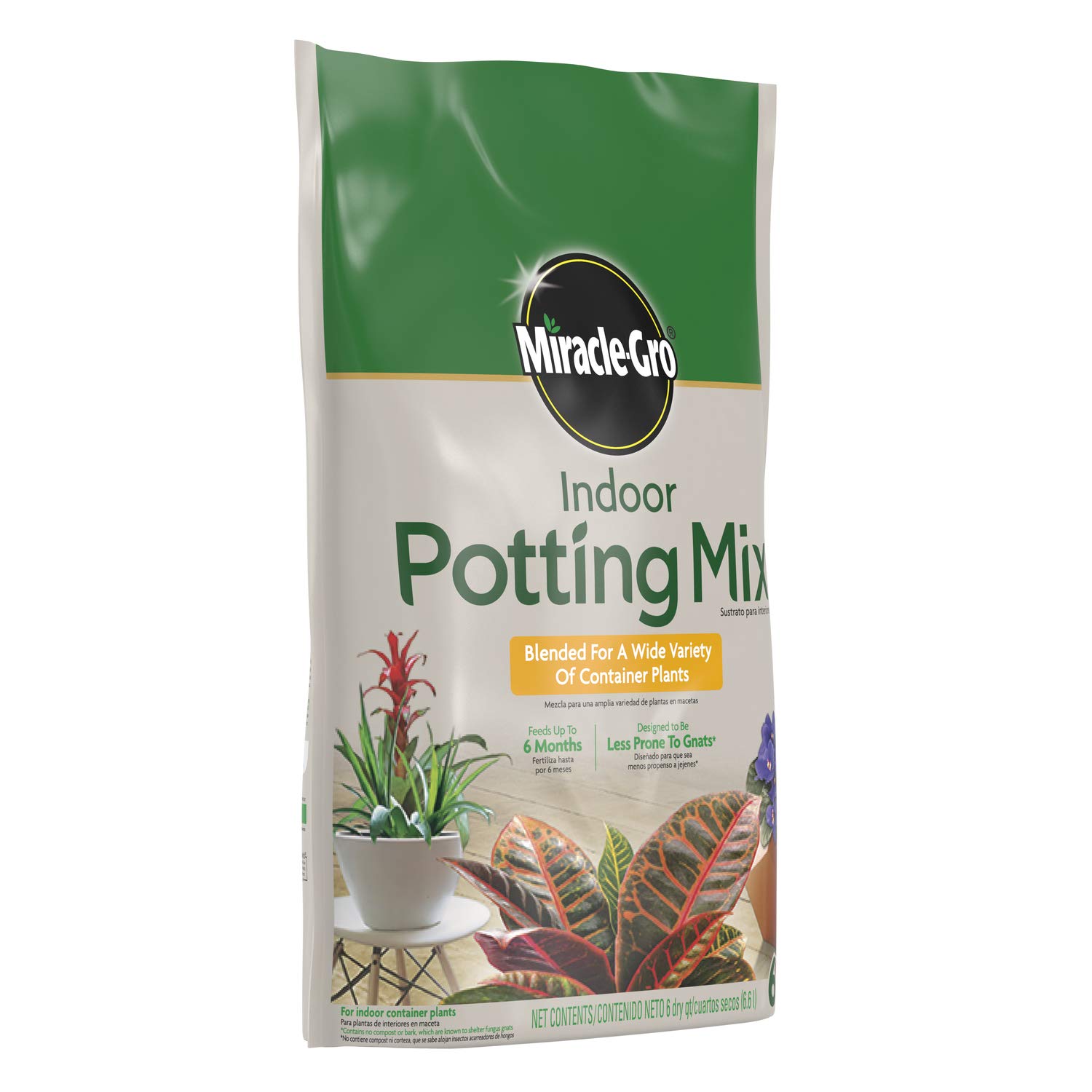 Miracle-Gro Indoor Potting Mix 6 qt., Grows beautiful Houseplants