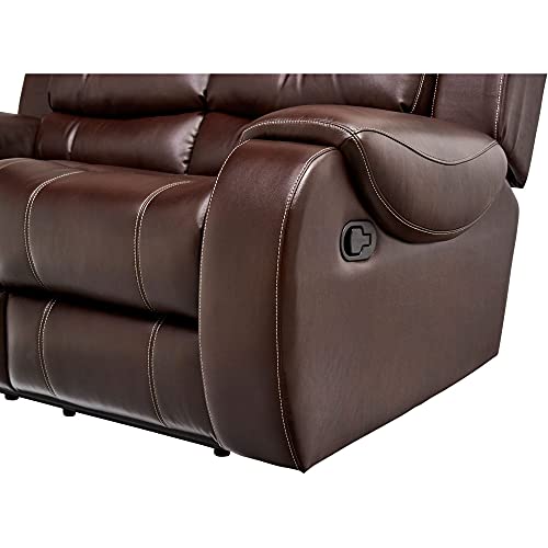 Cambridge Clark Double Reclining Love Seats Living Room Furniture, Brown