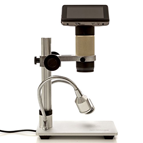 Opti-Tekscope OT-M HDMI Microscope Macro Camera Magnifier | True Digital HD Imaging at 4032 x 3024 Pixel Resolution | 300x Zoom Magnification | Windows 10 Camera App Plug and Play