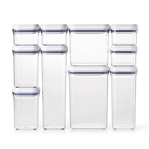 OXO Good Grips 10-Piece POP Container Set, White