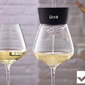 Ullo Wine Purifier with 4 Selective Sulfite Filters. Remove Sulfites and Histamines, Restore Taste, Aerate, and Experience the Magic of Ullo purified wine.