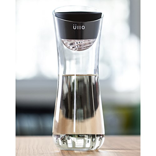 Ullo Wine Purifier and Hand Blown Carafe with 6 Selective Sulfite Filters, Restore the Natural Purity of Wine by Removing Histamines and Sulfites