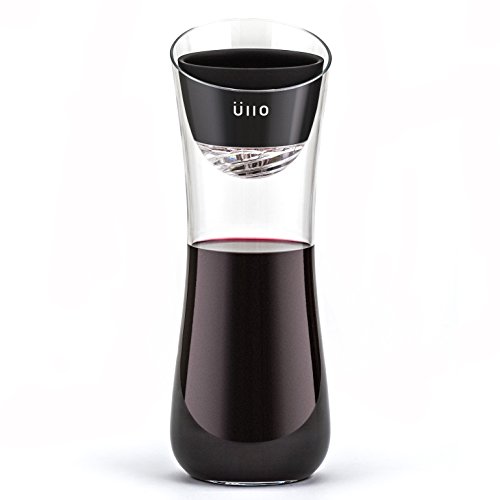 Ullo Wine Purifier and Hand Blown Carafe with 6 Selective Sulfite Filters, Restore the Natural Purity of Wine by Removing Histamines and Sulfites