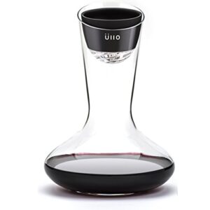 ullo wine purifier with hand blown decanter and 6 selective sulfite filters, restore the natural purity of wine