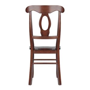 Winsome Renaissance 2-pc Dining Chair Set, Key hole back, Walnut