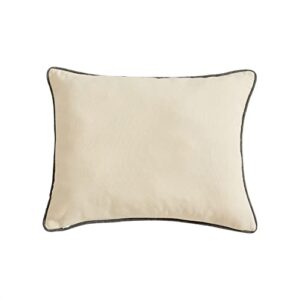 Eddie Bauer Home Throw Pillow with Zipper Closure, Perfect Home Decor for Bed or Sofa, 16" x 20", Bear Twill Grey