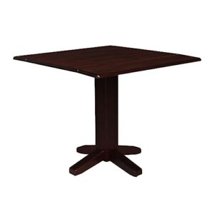 international concepts drop leaf dropleaf table, rich mocha