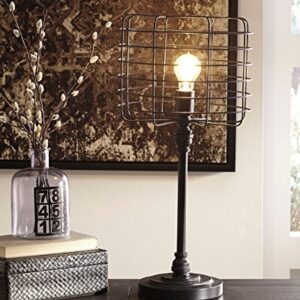 Signature Design by Ashley L207164 Javan Table Lamp, 11.63" x 11.63" x 24.75", Antique Black