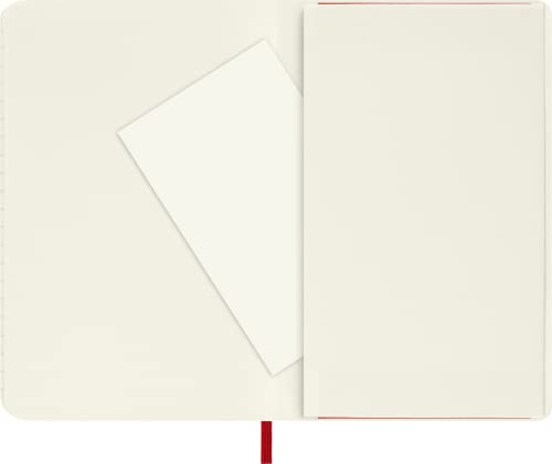 Moleskine Classic Notebook, Soft Cover, Pocket (3.5" x 5.5") Ruled/Lined, Scarlet Red, 192 Pages