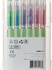 Kaisercraft Gel Pen Set-Glitter-12, Multi-Colour, 8.5 x 17 x 3 cm