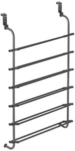 whitmor door shoe rack, 7.5x22.625x41.80, gunmetal gray