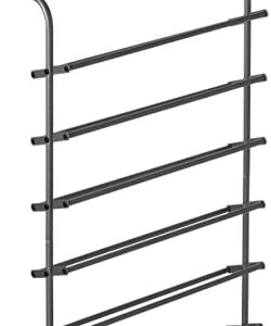 Whitmor Door Shoe Rack, 7.5x22.625x41.80, Gunmetal Gray