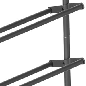 Whitmor Door Shoe Rack, 7.5x22.625x41.80, Gunmetal Gray