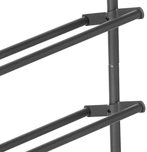 Whitmor Door Shoe Rack, 7.5x22.625x41.80, Gunmetal Gray