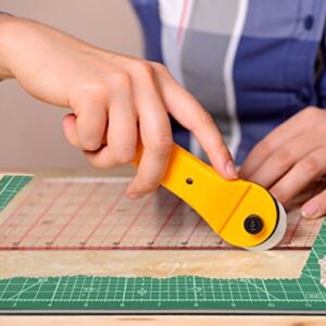 Calibre Art Rotating Self Healing Cutting Mat 8x8 (7" grids), Perfect for Quilting & Art Projects