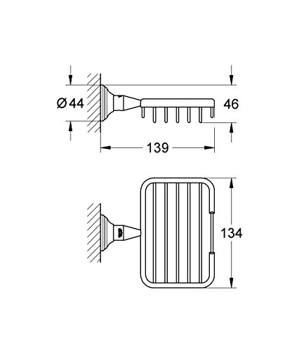 Grohe 40659001 Essentials Authentic Filing Basket in Starlight Chrome