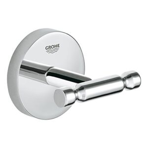 grohe 40461001 baucosmopolitan robe hook, starlight chrome