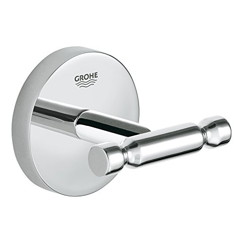 Grohe 40461001 BauCosmopolitan Robe Hook, Starlight Chrome