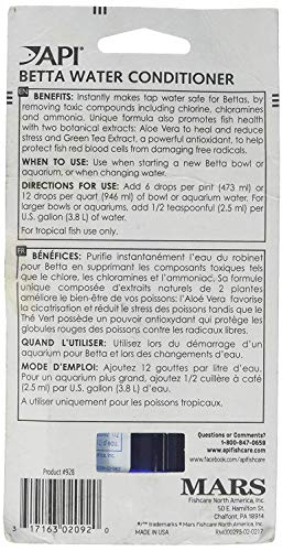 API (Pack of 3) Betta Water Conditioner, 1.7 Ounce Each