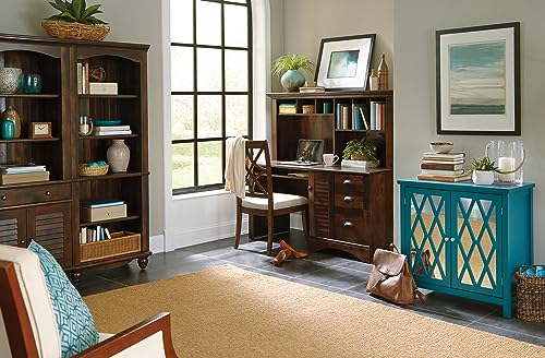 Sauder Harbor View Accent Storage Cabinet, Caribean Blue finish