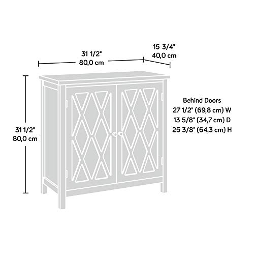 Sauder Harbor View Accent Storage Cabinet, Caribean Blue finish