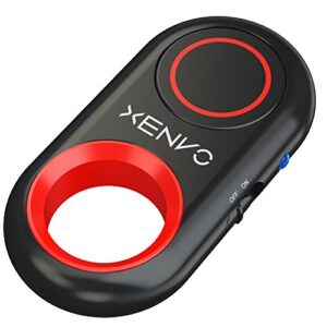 xenvo shutterbug - camera shutter remote control - bluetooth wireless selfie button clicker - compatible with iphone, ipad, android, samsung, and google pixel cell phones, smartphones and tablets