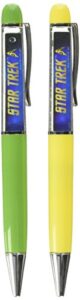 star trek: the original series - floating pens: kirk vs. gorn and swashbuckling sulu [set of 2]