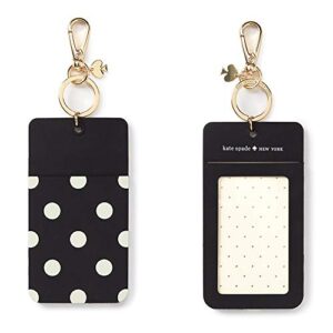 kate spade new york women's id clip, black dot, size