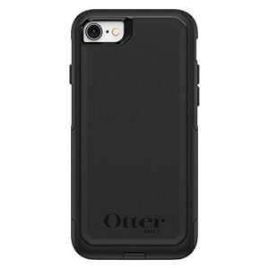 otterbox iphone se 3rd & 2nd gen, iphone 8 & iphone 7 (not compatible with plus sized models) commuter series case - black, slim & tough, pocket-friendly, with port protection