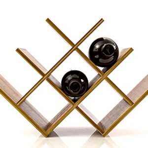 Wine Rack Wine Holder Wine Storage 8 Bottle Rack Horizontal Storage Compact Design Made of Organic Bamboo by Intriom Bamboo Collection