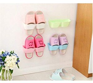 4 pcs creative plastic wall mounted shoes rack for entryway over the door shoe hangers organizer hanging shoe storage racks