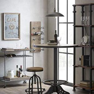 Creative Co-Op Wood & Metal Wall Wine Rack with Arrows