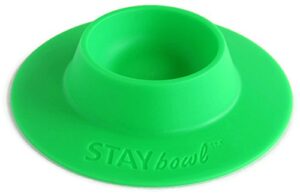 staybowl tip-proof ergonomic pet bowl for guinea pig and other small pets, 1/4-cup small size, spring green