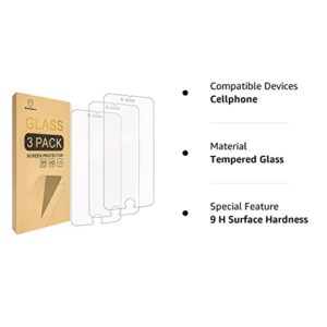 Mr.Shield [Tempered Glass] Screen Protector For iPhone 6 / iPhone 6S / iPhone 7 / iPhone 8 [3-Pack] Screen Protector