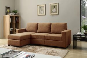 nhi express alexandra convertible sectional, brown