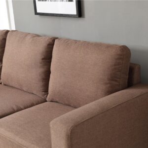 NHI Express Alexandra Convertible Sectional, Brown