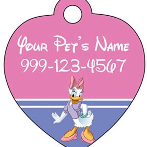 Daisy Duck Pet Id Tag for Dogs & Cats Personalized w/ Name & Number