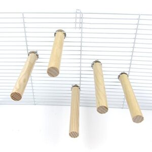 alfie pet - joseph natural wood perch 5-piece set for birds - size: medium