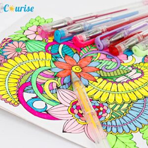 Courise 108 Unique Colors Gel Pens Gel Pen Set For Adult Coloring Books Drawing Painting Writing Doodling