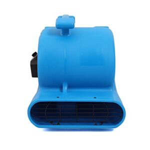 MOUNTO 3-Speed 3/4HP 3000CFM Air Mover Floor Carpet Dryers (Blue)