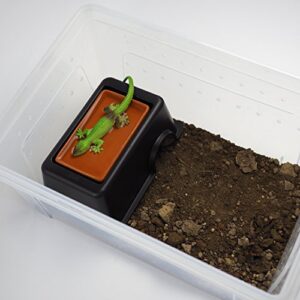 OMEM Reptile Hideout Box with Sink to Increase Humidity and Water Supply