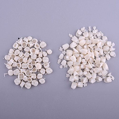 100pcs Dental Temporary Crown Veneers Material Anterior Front Back Molar Teeth