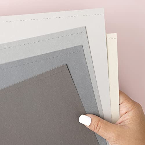 Colorbok - 71880A Smooth Cardstock Paper Pad, 12" x 12", Gray Promenage