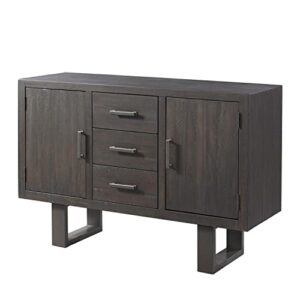 picket house furnishings sullivan server transitional/dark ash/poplar wood