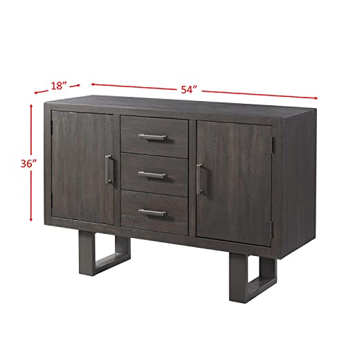 Picket House Furnishings Sullivan Server Transitional/Dark Ash/Poplar Wood