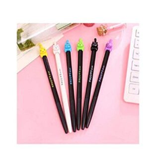 HIPGCC Cute Pens Kawaii Pen Cute Cat Pens 0.5 mm Gel Pens Black Ball Point Pens for School Office Supplies…