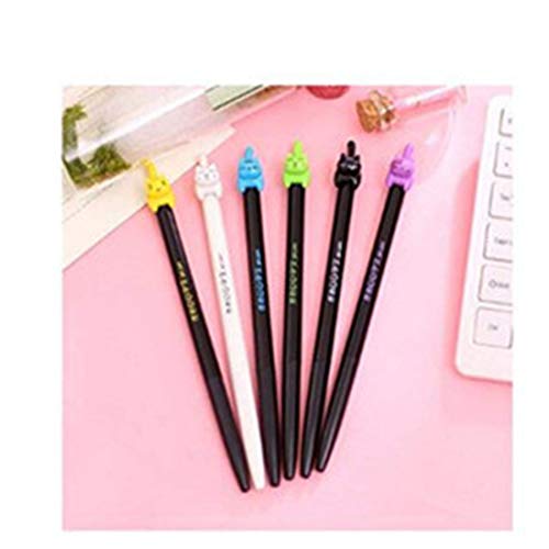 HIPGCC Cute Pens Kawaii Pen Cute Cat Pens 0.5 mm Gel Pens Black Ball Point Pens for School Office Supplies…