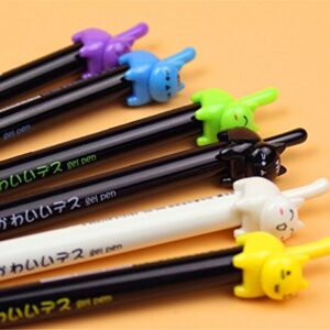 HIPGCC Cute Pens Kawaii Pen Cute Cat Pens 0.5 mm Gel Pens Black Ball Point Pens for School Office Supplies…